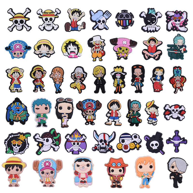 Crocs Jibbitz Cartoon Cute ONE PIECE DIY Pins Charms for Crocs Shoes ...