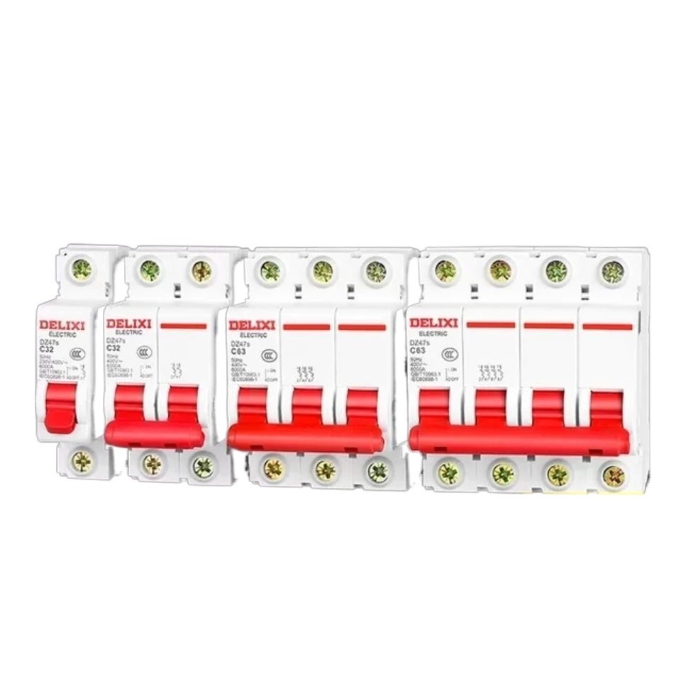 Delixi Power D-type circuit breaker DZ47S household air switch 2P 3P 32a 10A 16A 63A 4P | Shopee ...