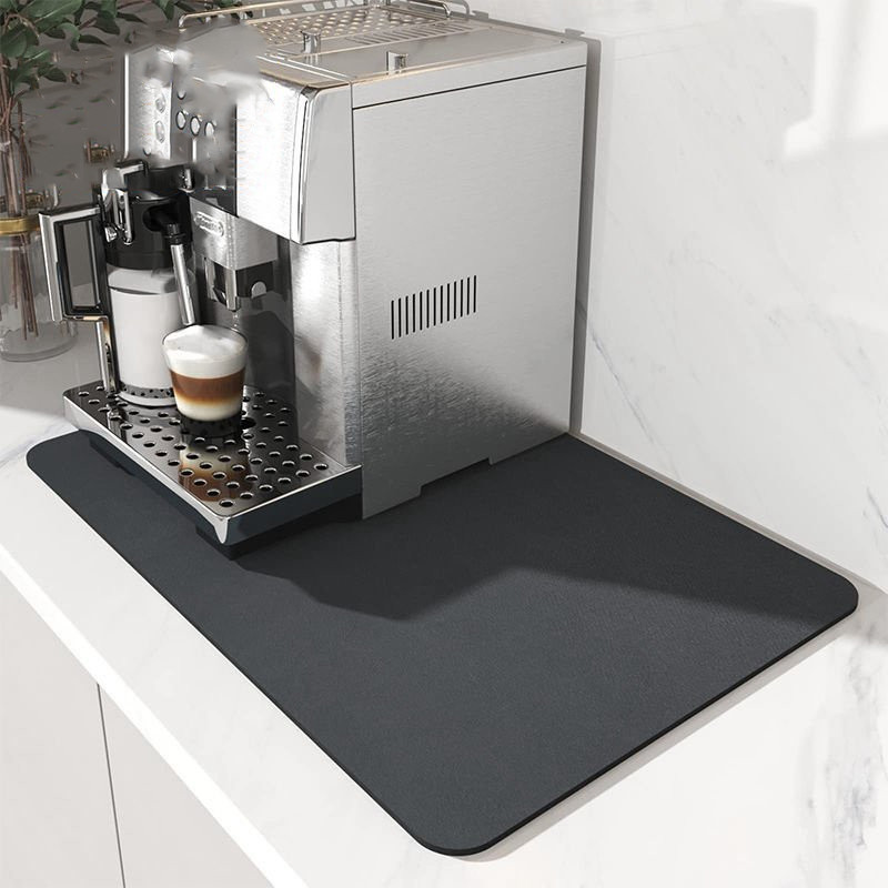 Absorbent Dish Drying Mat Pad Mat Kitchen Anti-Slip Coffee Bar ...