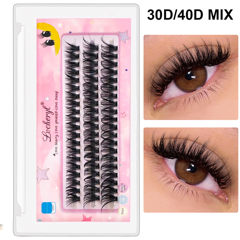 30D 40D 50D D Curl Lash DIY Grafting False Eyelashes Natural Eyelash Extension Set High Quality ...