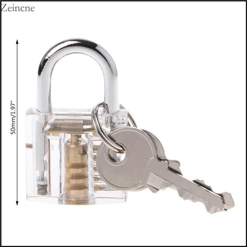 Zein 50mm 2 Transparent Cutaway Locks Inside View Practice Padlock ...