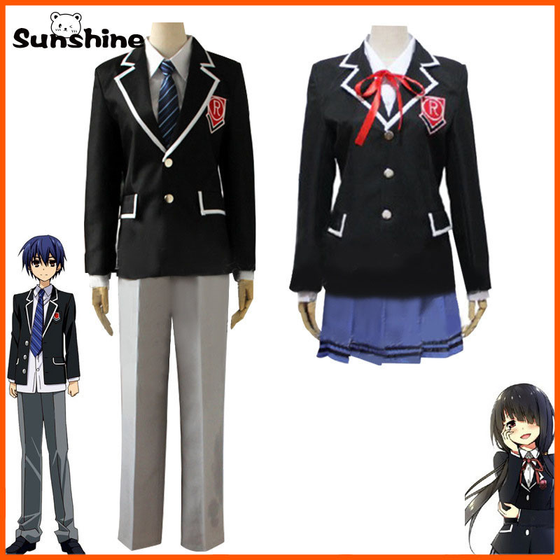 Anime DATE A LIVE Itsuka Shido Cosplay Costume Tokisaki Kurumi Jacket ...