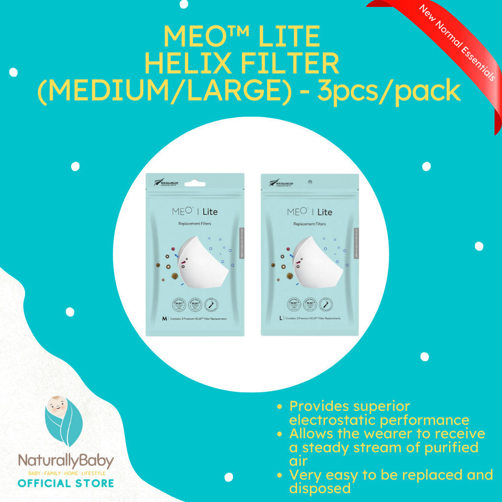 Meo Lite Helix Filter - Pack of 3 (Medium/Large) | Shopee Philippines