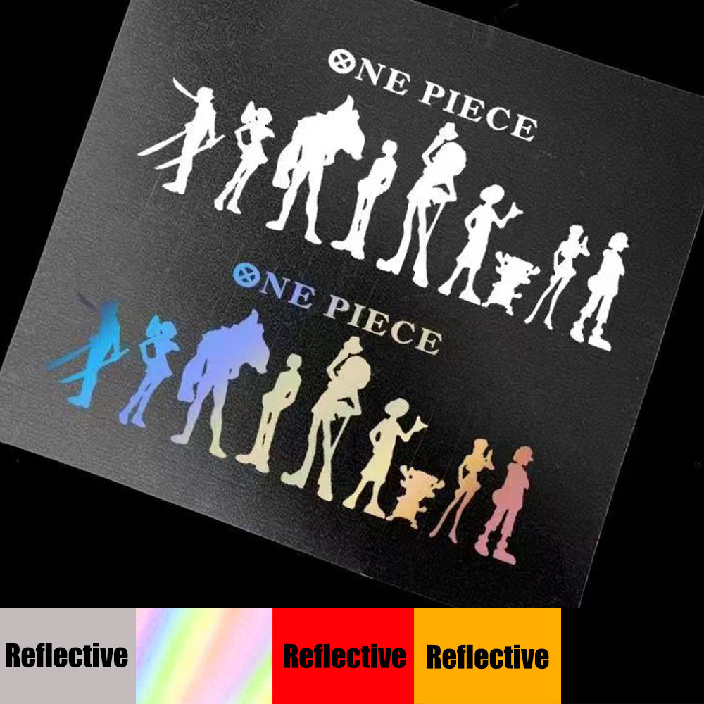 One Piece Stickers Cartoon Anime Decals Luffy Pirates Stickers ...