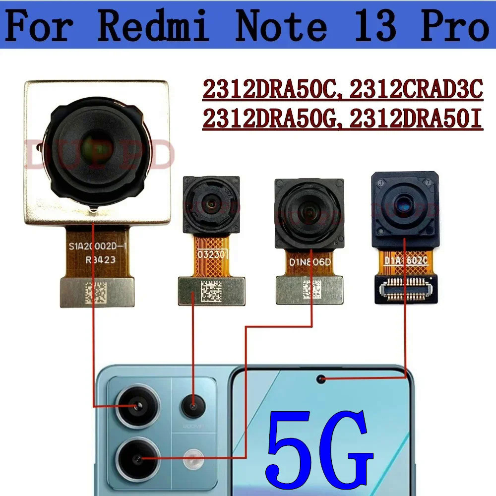 Rear Camera For Xiaomi Redmi Note 13 Pro 13pro 5G Front Selfie Facing ...