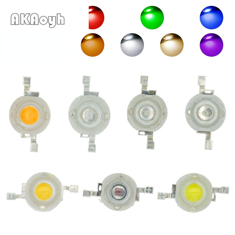 10pcs 3W High Power 3.2V LED Beads Light Diode LED Chip SMD Warm White ...