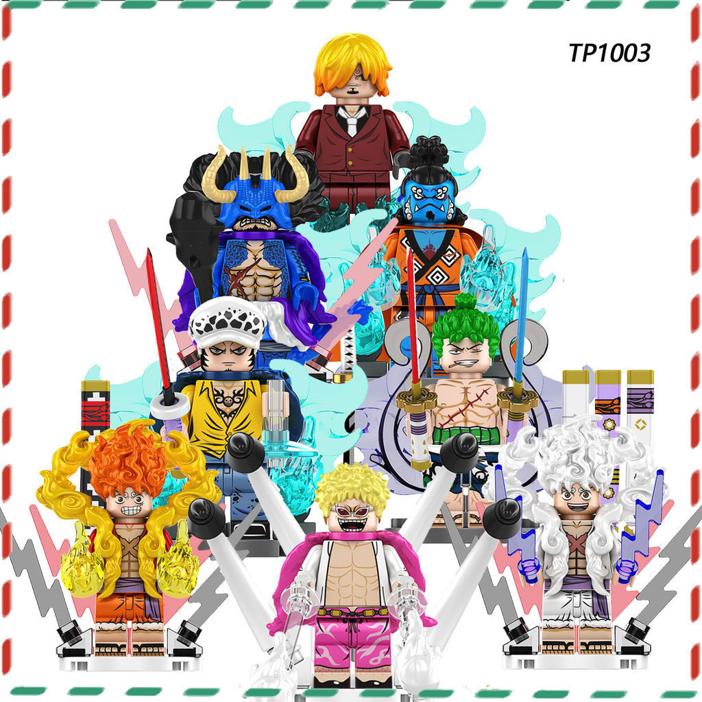 Anime series toys Luffy Assembled Building Blocks minifigures Children ...