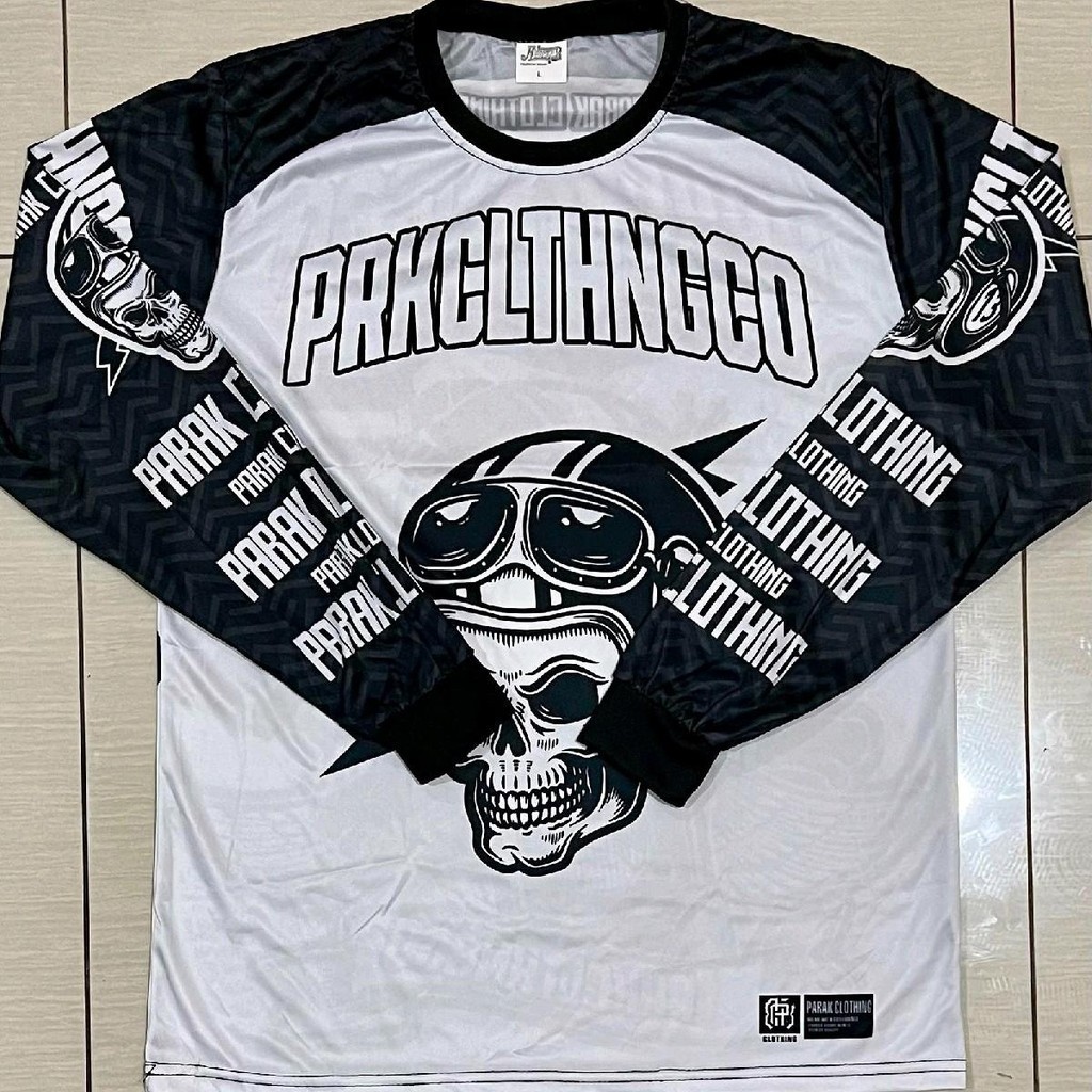 PARAK CLOTHING LONGSLEEVE MOTORCYCLE JERSEY IN FULL SUBLIMATION PRINT DRIFIT CUSTOM | Shopee ...
