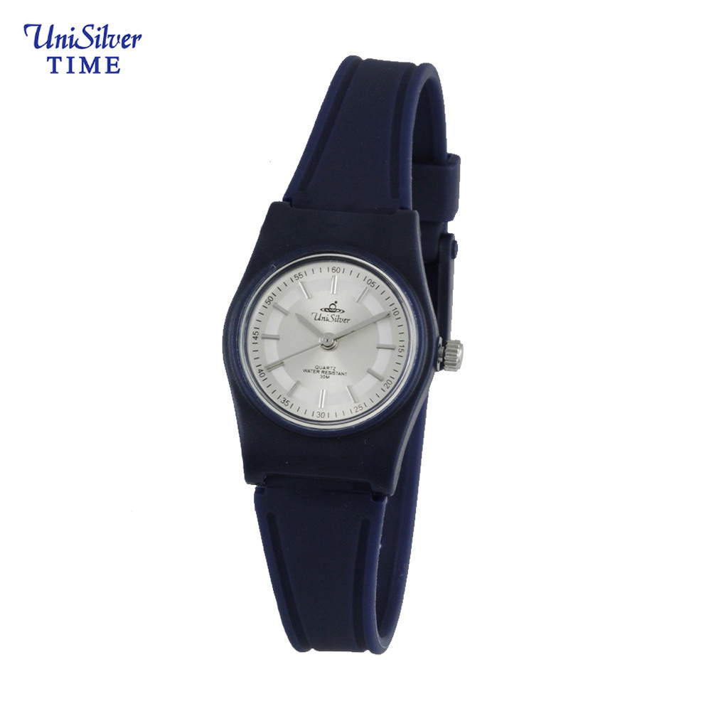 UniSilver TIME Women's Analog Navy Blue Rubber KW4791-2004 Watch ...