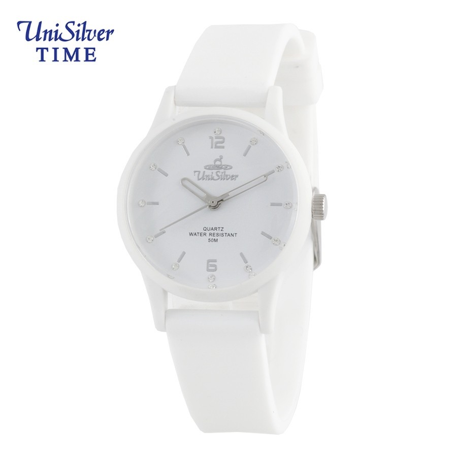 UniSilver TIME Women's Analog White Rubber Watch KW4276-3003A | Shopee ...
