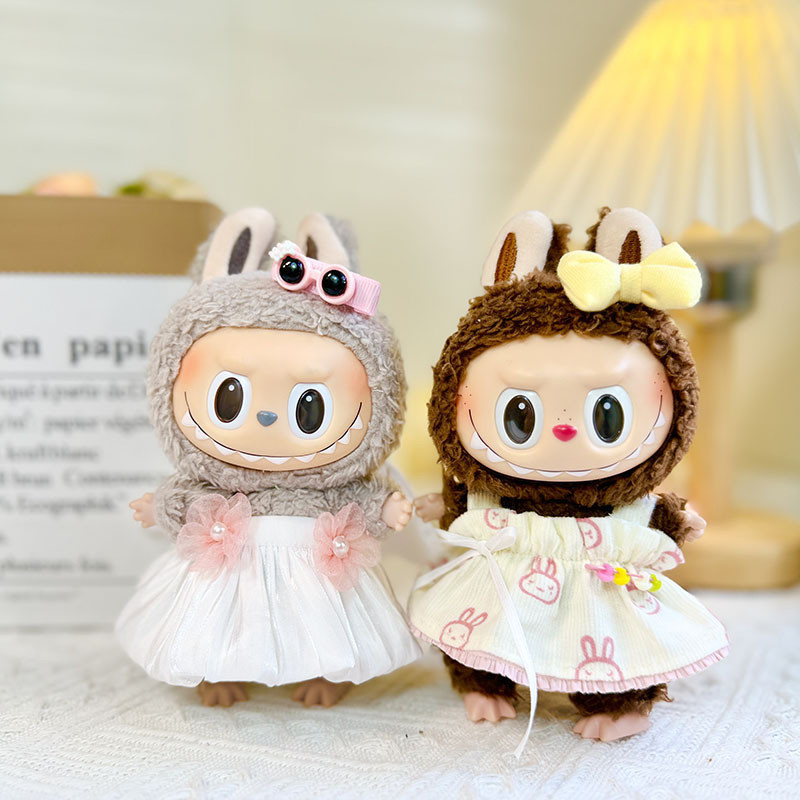 Only Clothes] 17cm Pendant Mystery Box Labubu Clothes Labubu Doll Baby ...