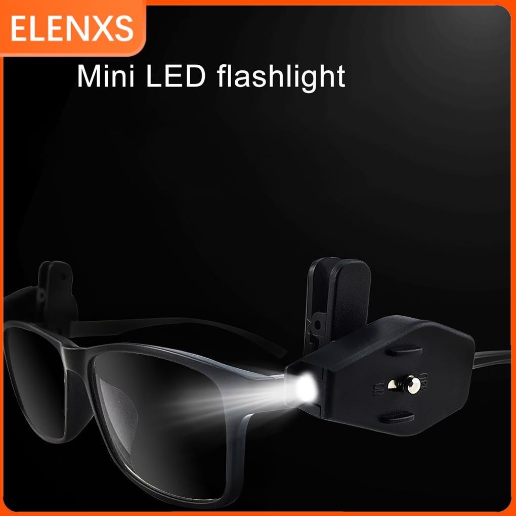 Eyeglasses Side Light Clip-On LED Light Night Night Fishing Reading USB ...