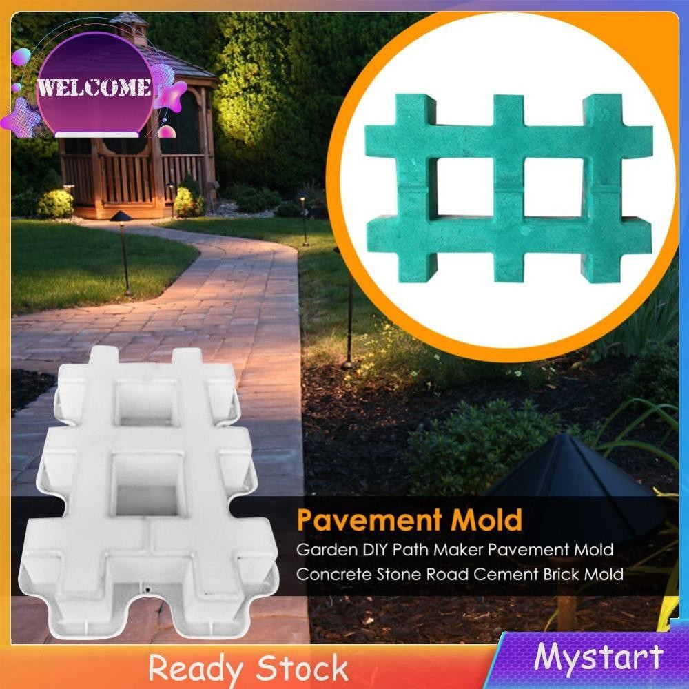 DIY Garden Yard Road Pavement Mold Pathway Paving Cement Brick Concrete ...