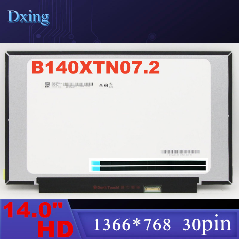 14 inch ultra-thin HD 1366 * 768 EDP 30 pin laptop LCD screen B140xTN07 ...