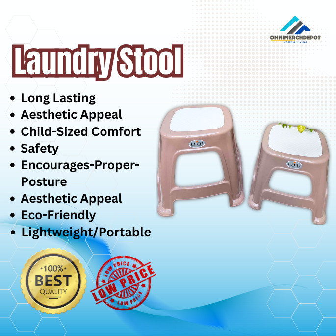 Laundry Stool Plastic #8017 Plastic Laundry Stool Bangkito | Shopee ...