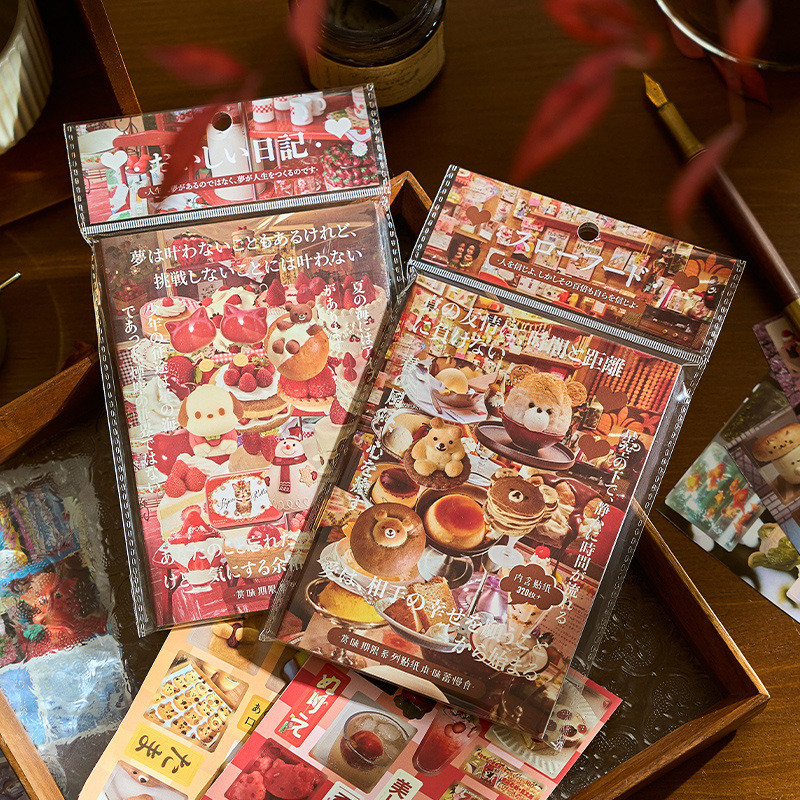 20 Sheets/Piece Creative Cuisine Series Cut Film Sticker Book DIY ...