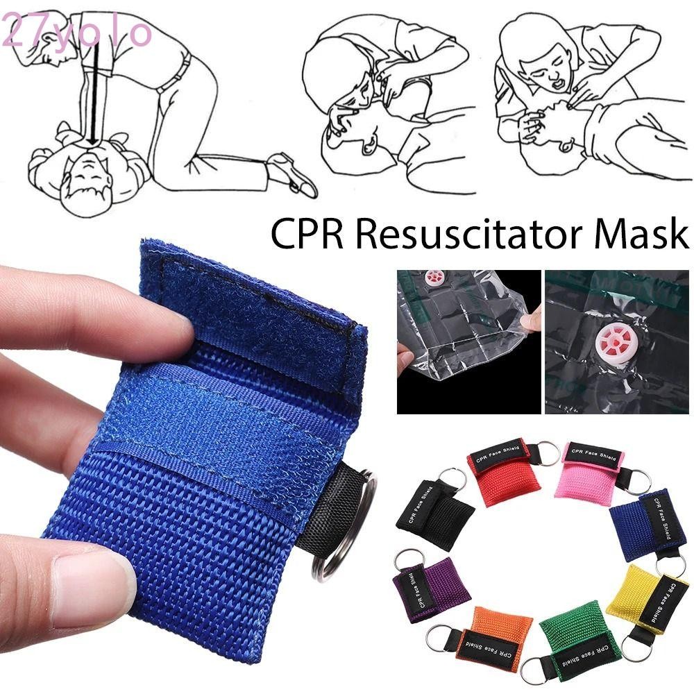YOLO CPR Mask, Disposable One-way Valve Emergency Face Shield ...