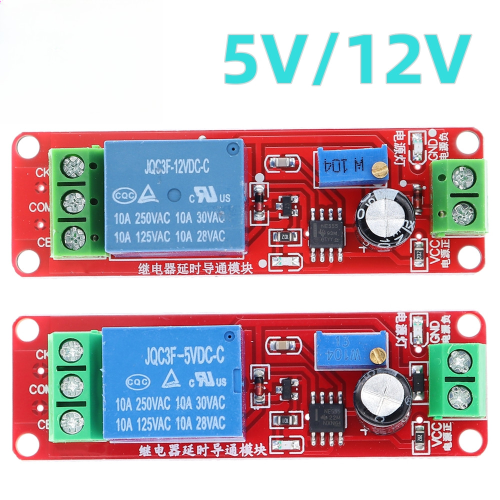DC 12V NE555 Timer Switch Adjustable Module Time delay relay Module 12V ...
