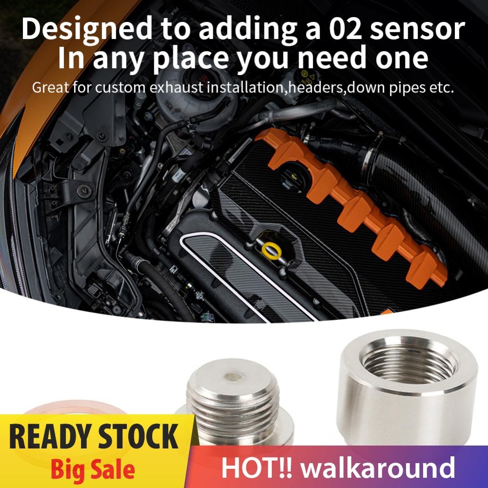 M18x1.5 Nut Bung Curve Notched O2 Sensor Fittings Weld Bung Universal ...