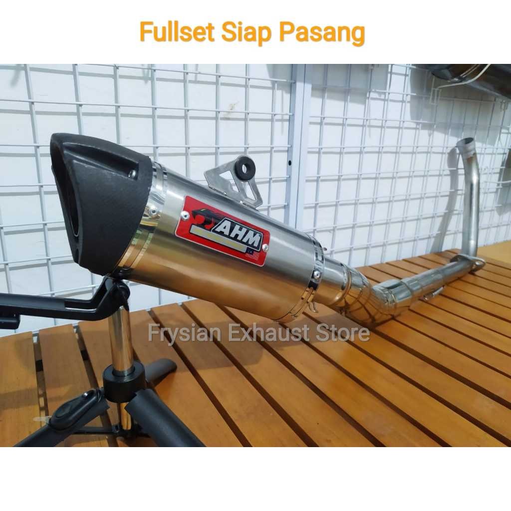 Exhaust Ahm M3 YZF R15 / MT15 / Y15ZR / LC135 / RS150R / GSX 150 / CBR ...