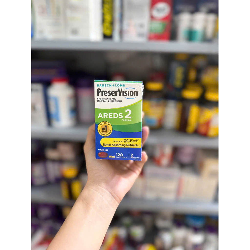 PreserVision Areds 2 Formula eye supplements 120 pills USA | Shopee ...