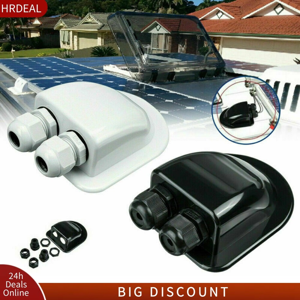 DEAL| Roof Cable Entry Gland Solar Panel Double Cable Gland Box For RV ...