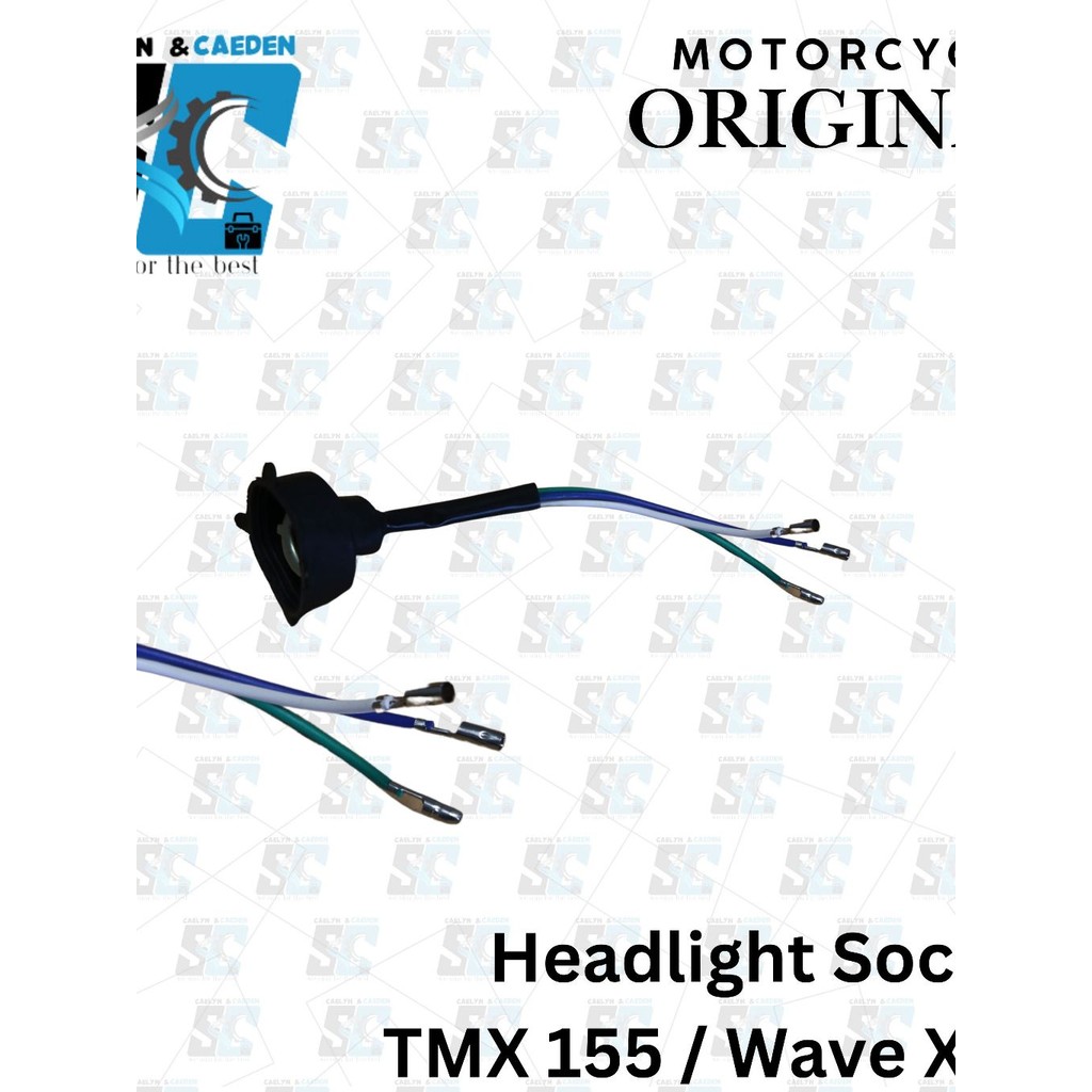 Motorcycle Bulb Holder Headlight Socket with Rubber for TMX 155 / XRM ...