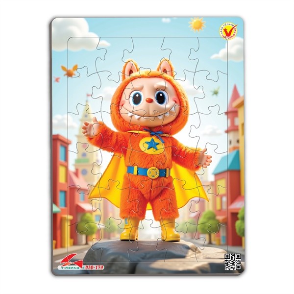 Puzzle 30 screens Tia Sang 030-179 Labubu superhero | Shopee Philippines