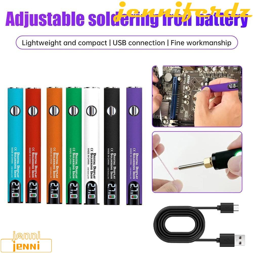 JENNIFERDZ Electric Soldering Iron, Adjustable Voltage USB Fast ...