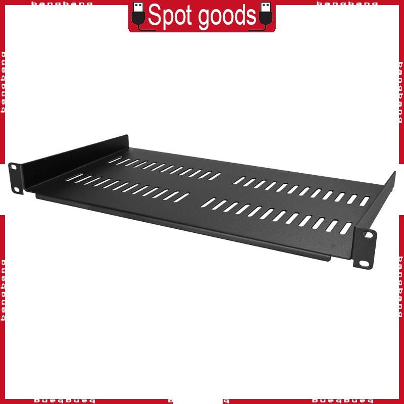 Bang 1U Server Rack Shelf Vented Tray for 19 Cabinet Carbon Steel Rack ...