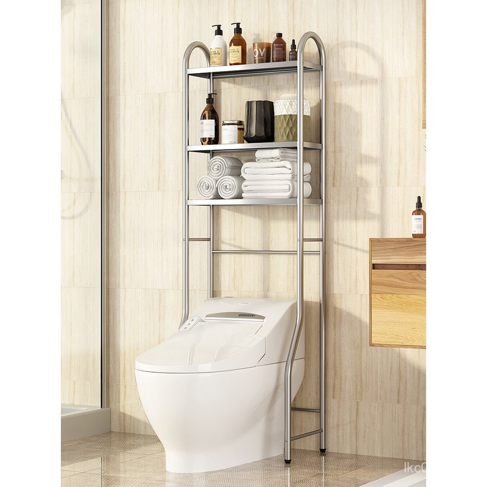 Floor Storage Rack Toilet Wall-Mounted Washroom Bathroom Basin Rack ...