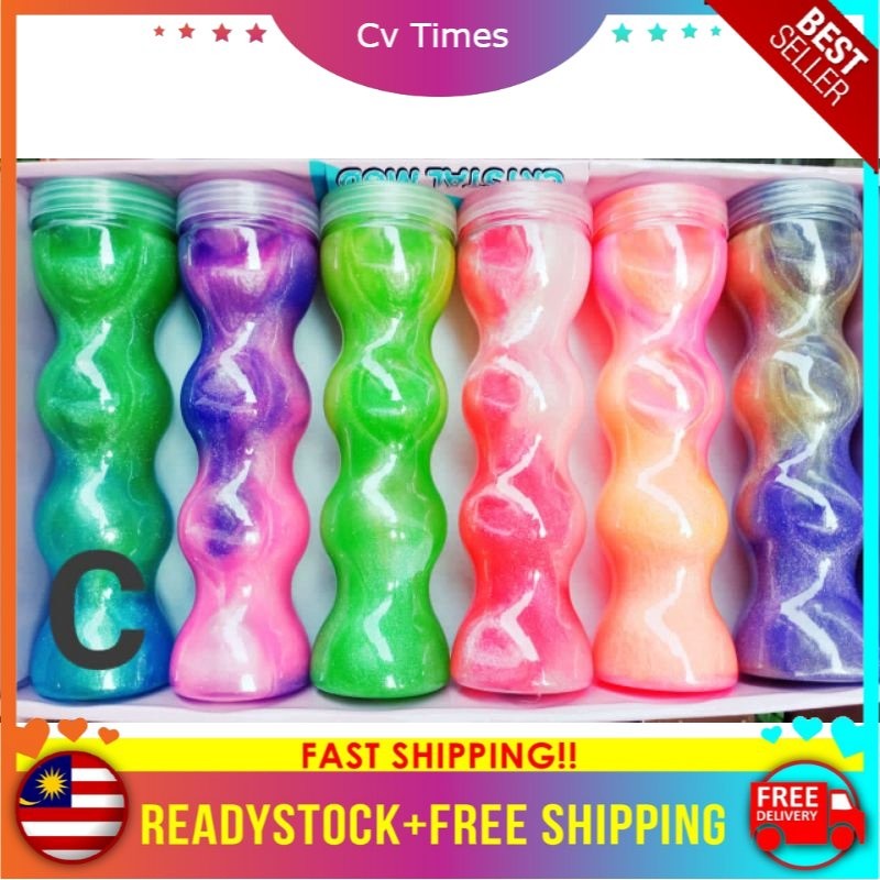 SLIME BIG BOTTLE Rainbow Crystal Mud@Diamond(1Bottle) | Shopee Philippines