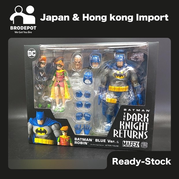 [Ready stock] Medicom Toy MAFEX BATMAN BLUE Ver. & ROBIN(The Dark ...