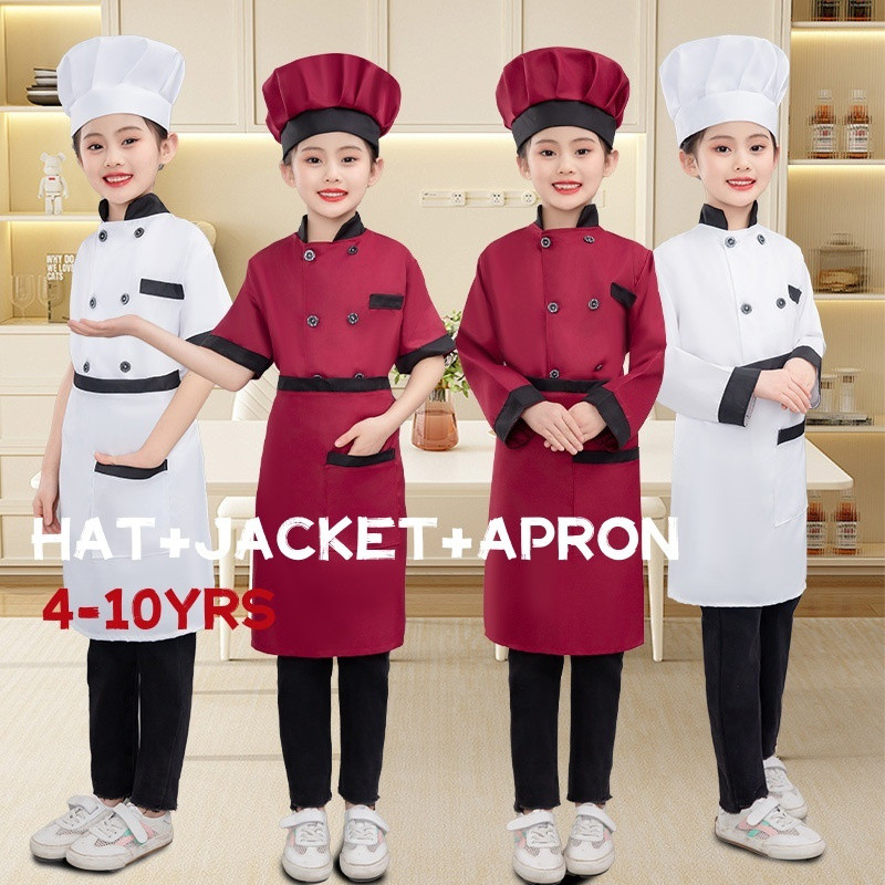 Chef Costume For Kids Career Costume For Kids Girl Boys Breathable ...