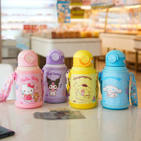 kuromi tumbler for kids kuromi tumbler kuromi water bottle for kids Sanrio Children's Thermos ...