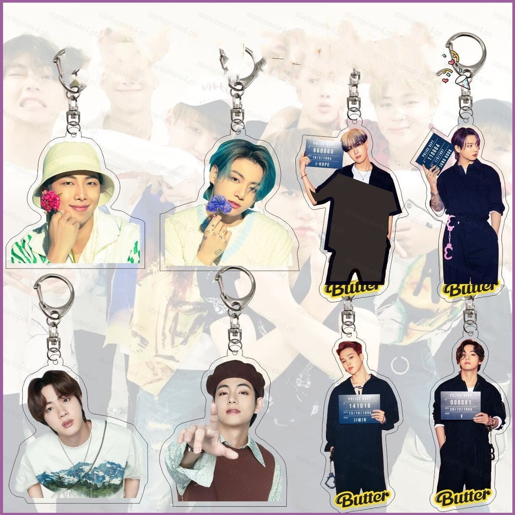 BTS acrylic keychain pendant key ring RM Jin SUGA j-hope Jimin V JUNG KOOK | Shopee Philippines