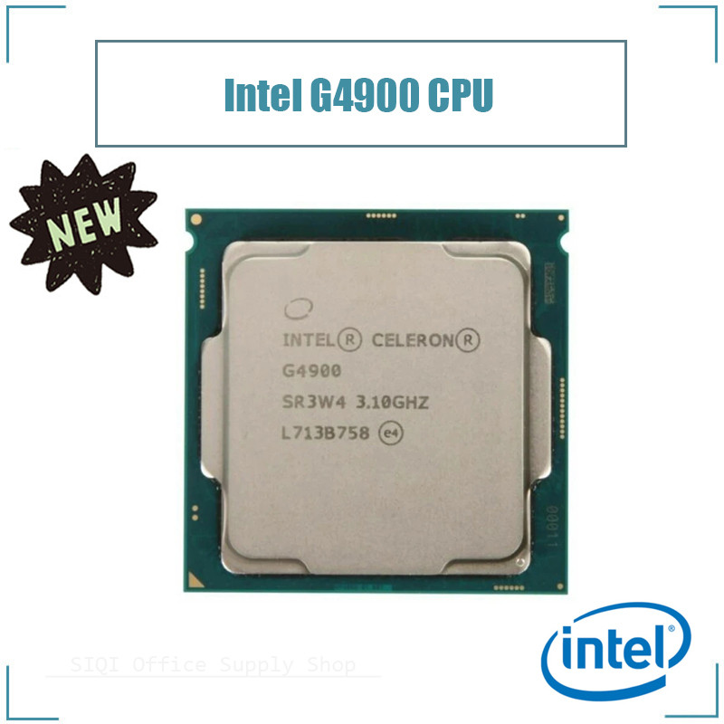 Intel G4900 CPU 3.1Ghz Duo-Core Motherboard Supported LGA 1151 Intel ...