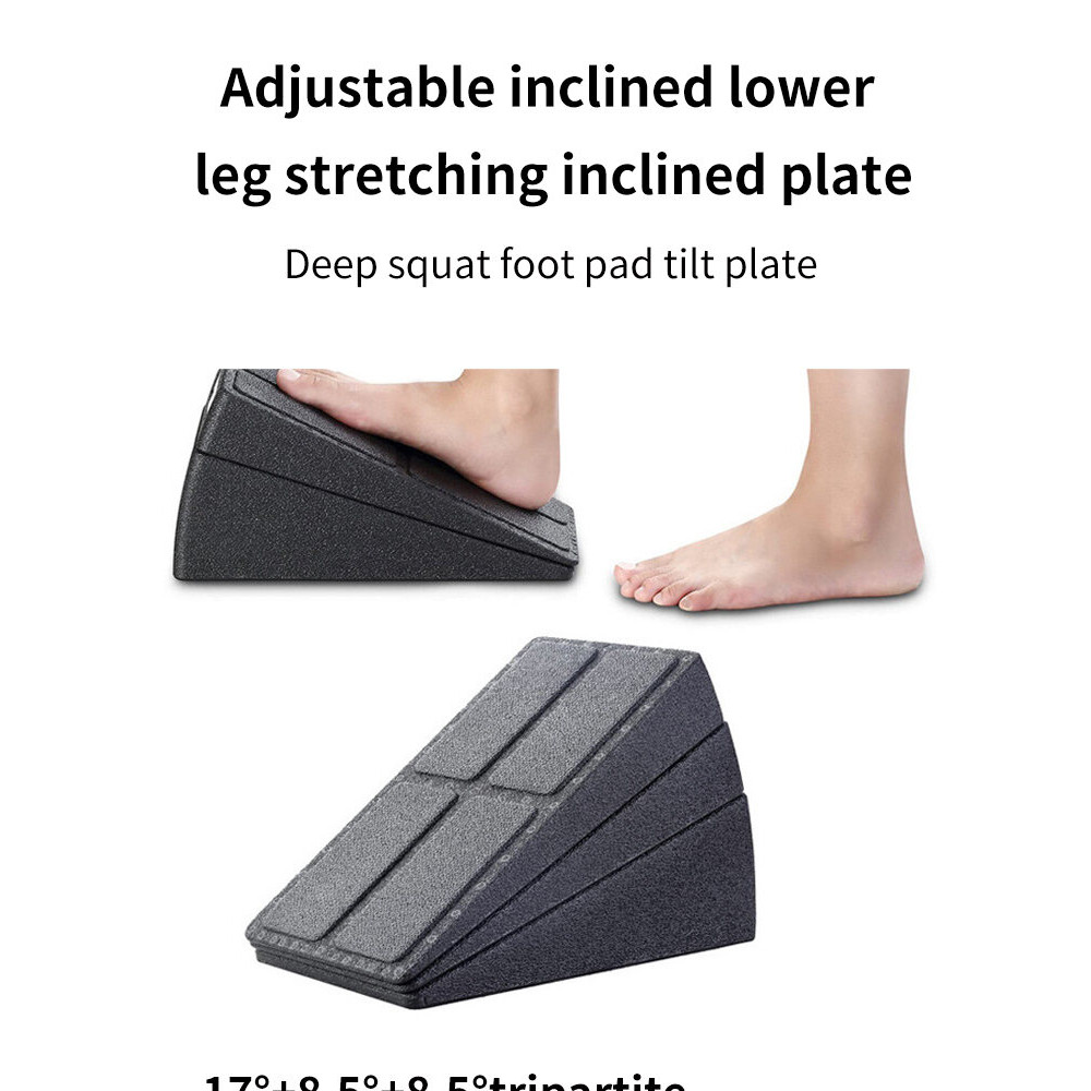 3pcs Yoga Wedge Stretch Slant Boards Adjustable Bricks Squat Wedge ...