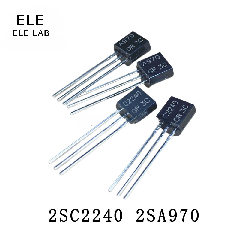 20Pcs Original 2SA970 (PNP) 2SC2240 (NPN) Complementary Transistors TO ...
