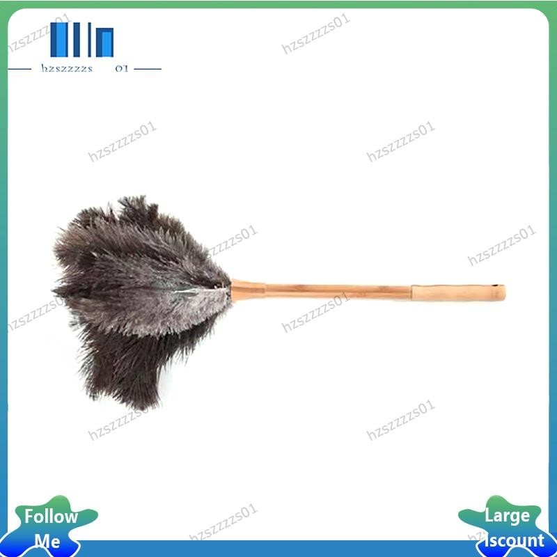 『hzszzzzs01』Feather Duster,Ostrich Feather Duster Fluffy Natural ...