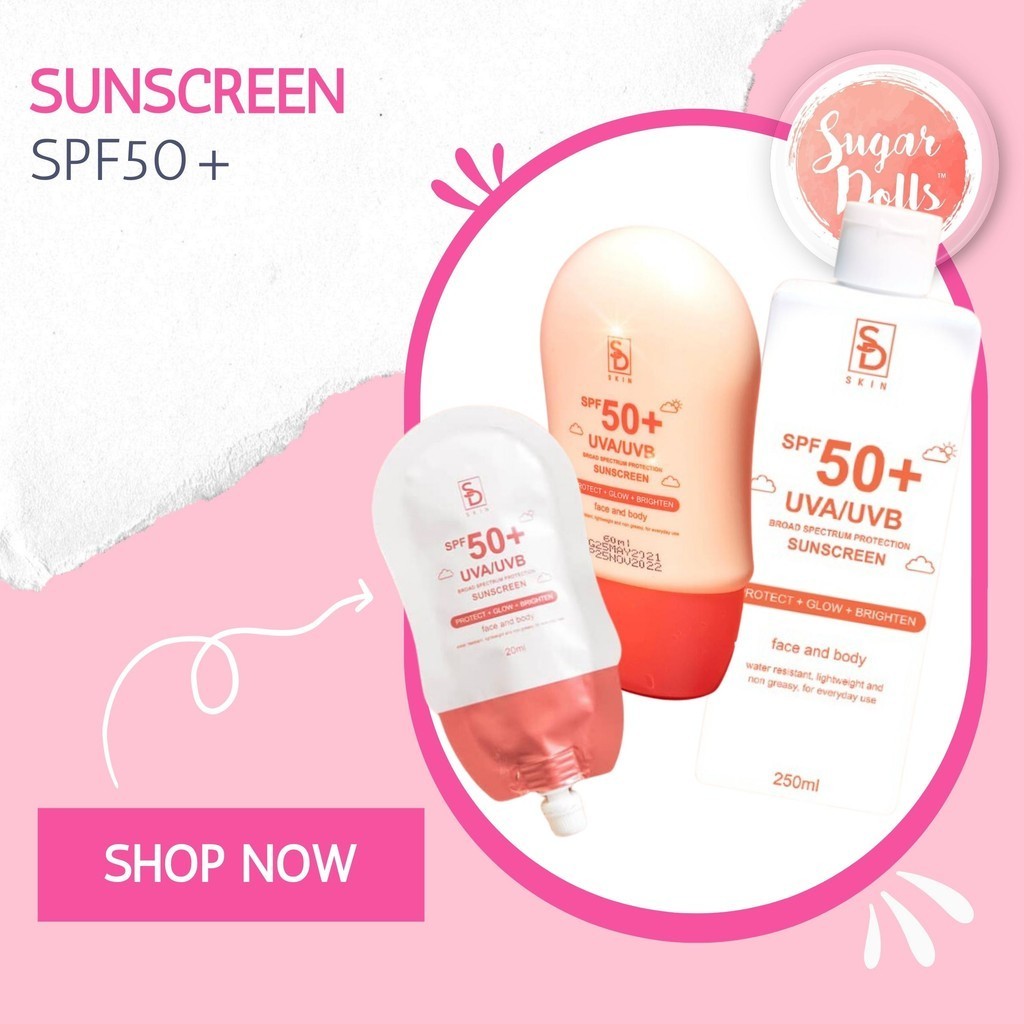 Sugar Dolls SD SKIN 3-in-1 Face and Body Sunscreen SPF 50+ | Available ...