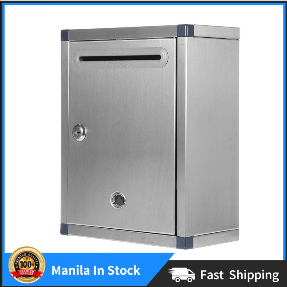 【TOP 1】Stainless Steel Mail Letter Post Storage Box Outdoor Waterproof ...