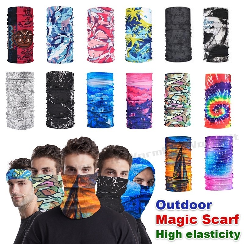 cool anti dust UV buff bandana head scarf turban bicycle motor fishing ...