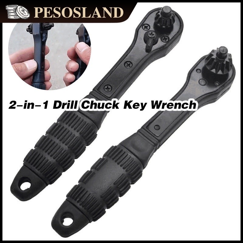 2-in-1 Drill Chuck Key Wrench Two-way Wrench For Electric Drills and ...
