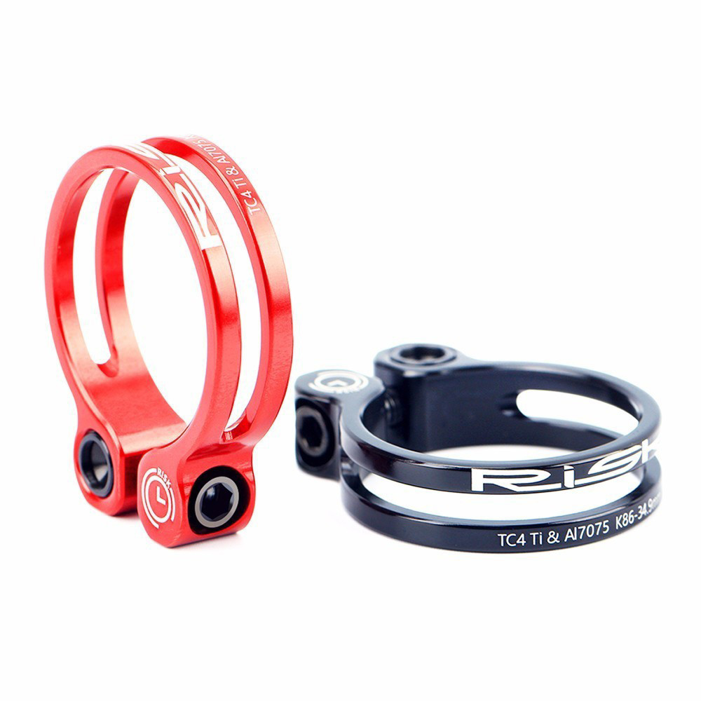 RISK 31.8mm 34.9mm Ultralight Bicycle Seat Post Clamp 3 Colors Aluminum ...