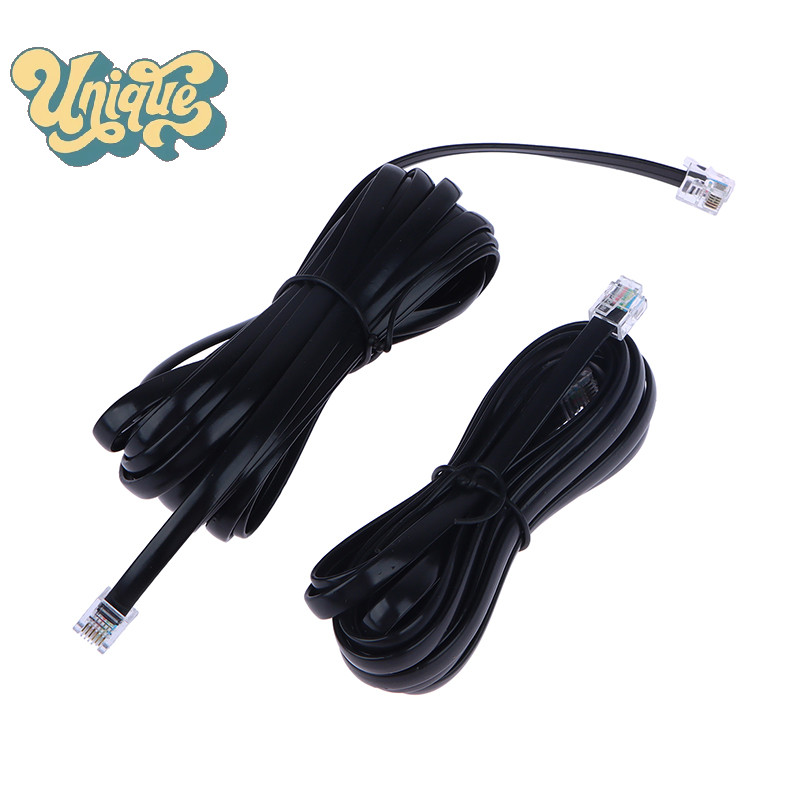 (Unique) RJ12 6P6C 1/2/3/5m Data Cable, Male To Male Modular Data Cord ...
