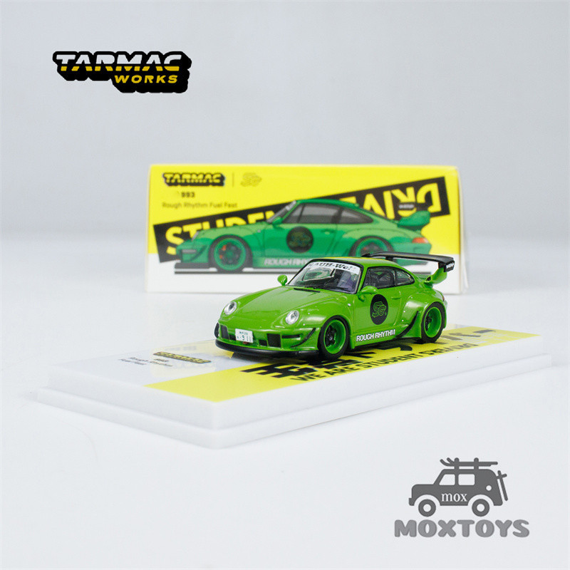 Tarmac Works 1:64 RWB 993 Rough Rhythm Fuel Fest Student Driver Green ...