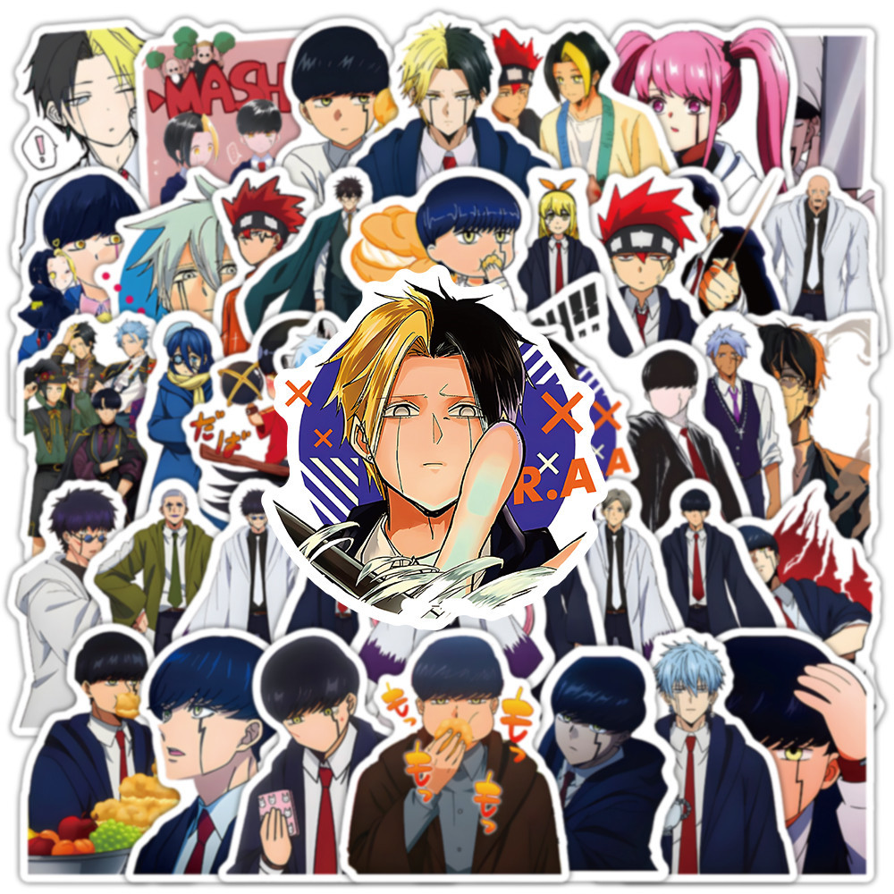 52PCS Anime Mashle: Magic and Muscles Waterproof Graffiti Stickers For ...