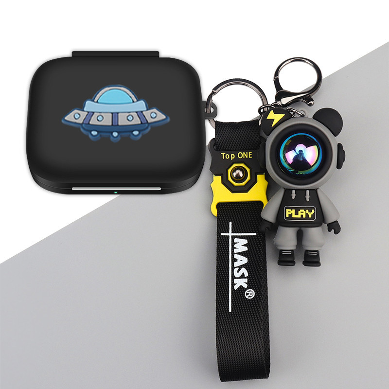 For Nothing Ear (a) Case Creative Astronaut Keychain Pendant Cute Piggy ...