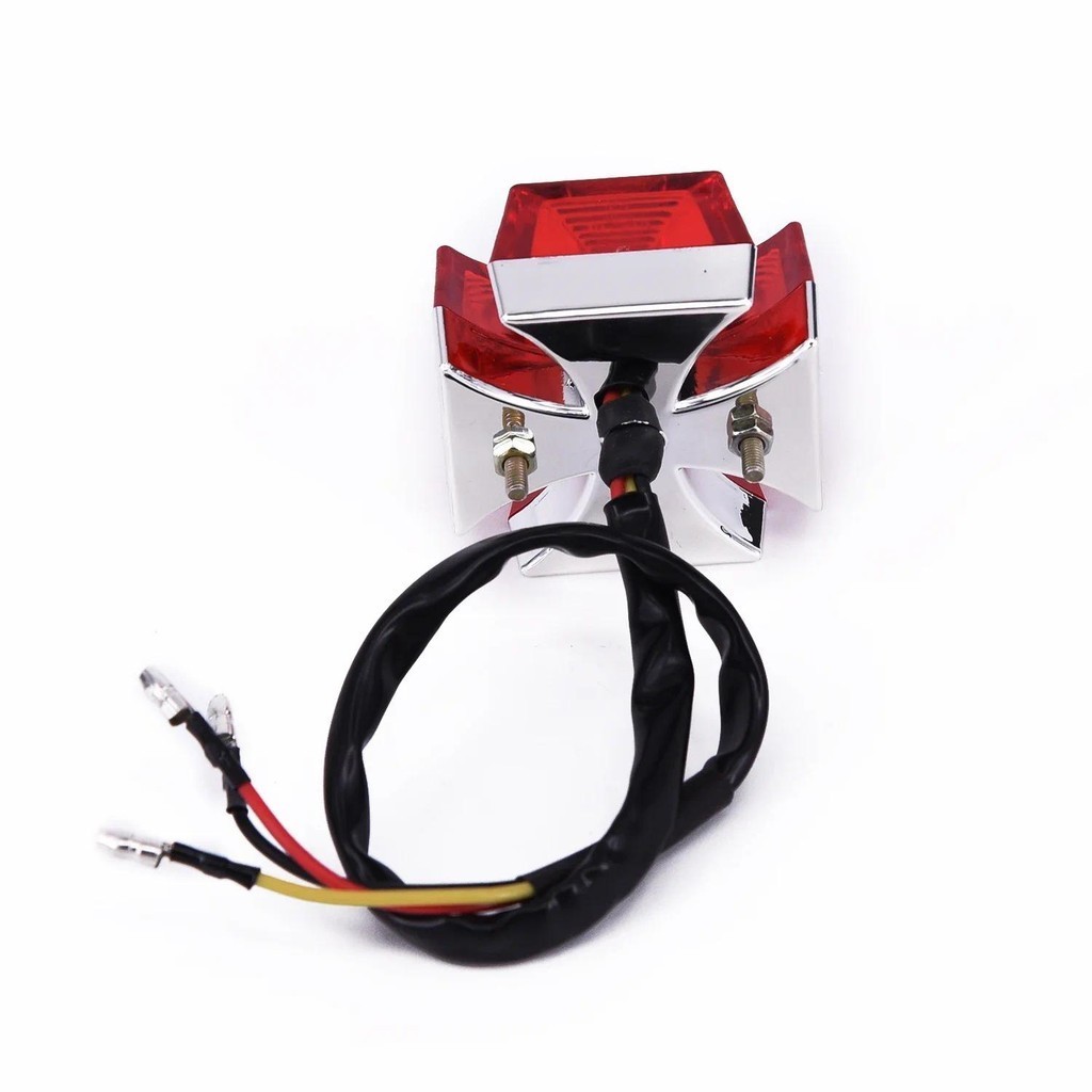 Brake Motorcycle Tail Light Running Maltese Cross LED License Quads ...